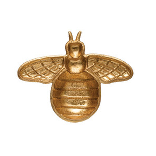 CAST IRON BEE DISH GOLD - Fern and Crow Gift Co.