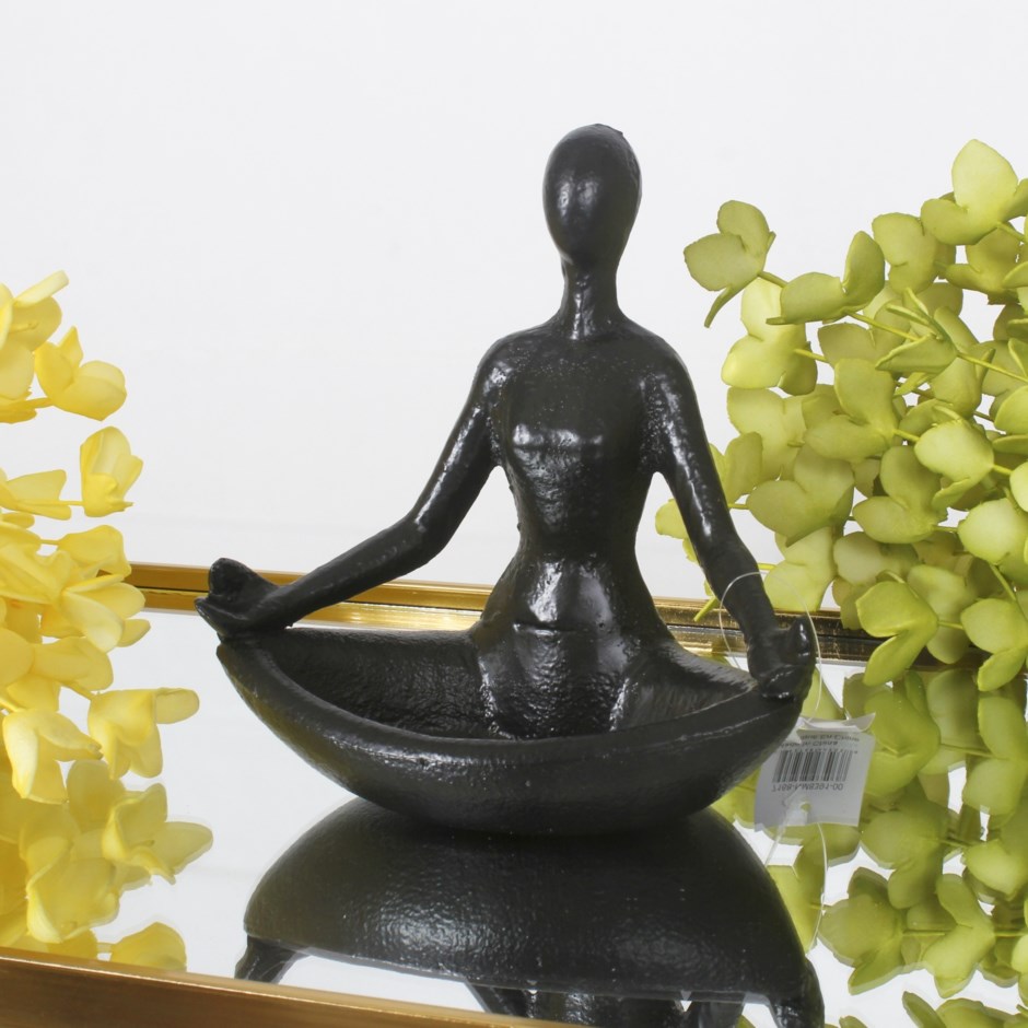 BLACK YOGA POSE - Fern and Crow Gift Co.
