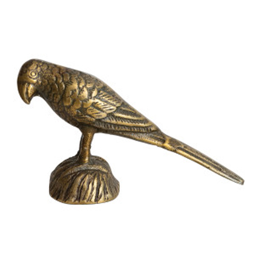 Cast Aluminum Bird, Antique Gold Finish - Fern and Crow Gift Co.