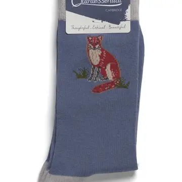 Men's Blue Fox socks - Fern and Crow Gift Co.