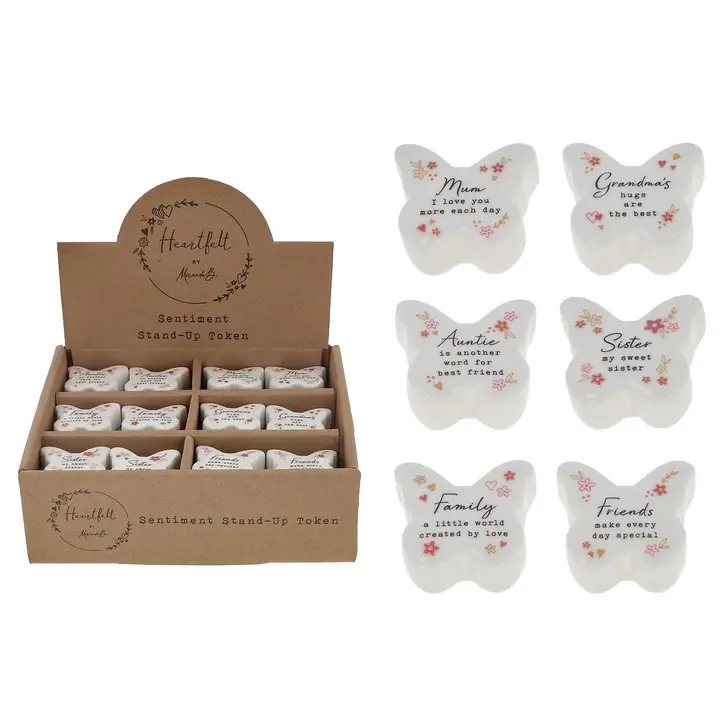 BUTTERFLY STAND UP TOKENS - Fern and Crow Gift Co.